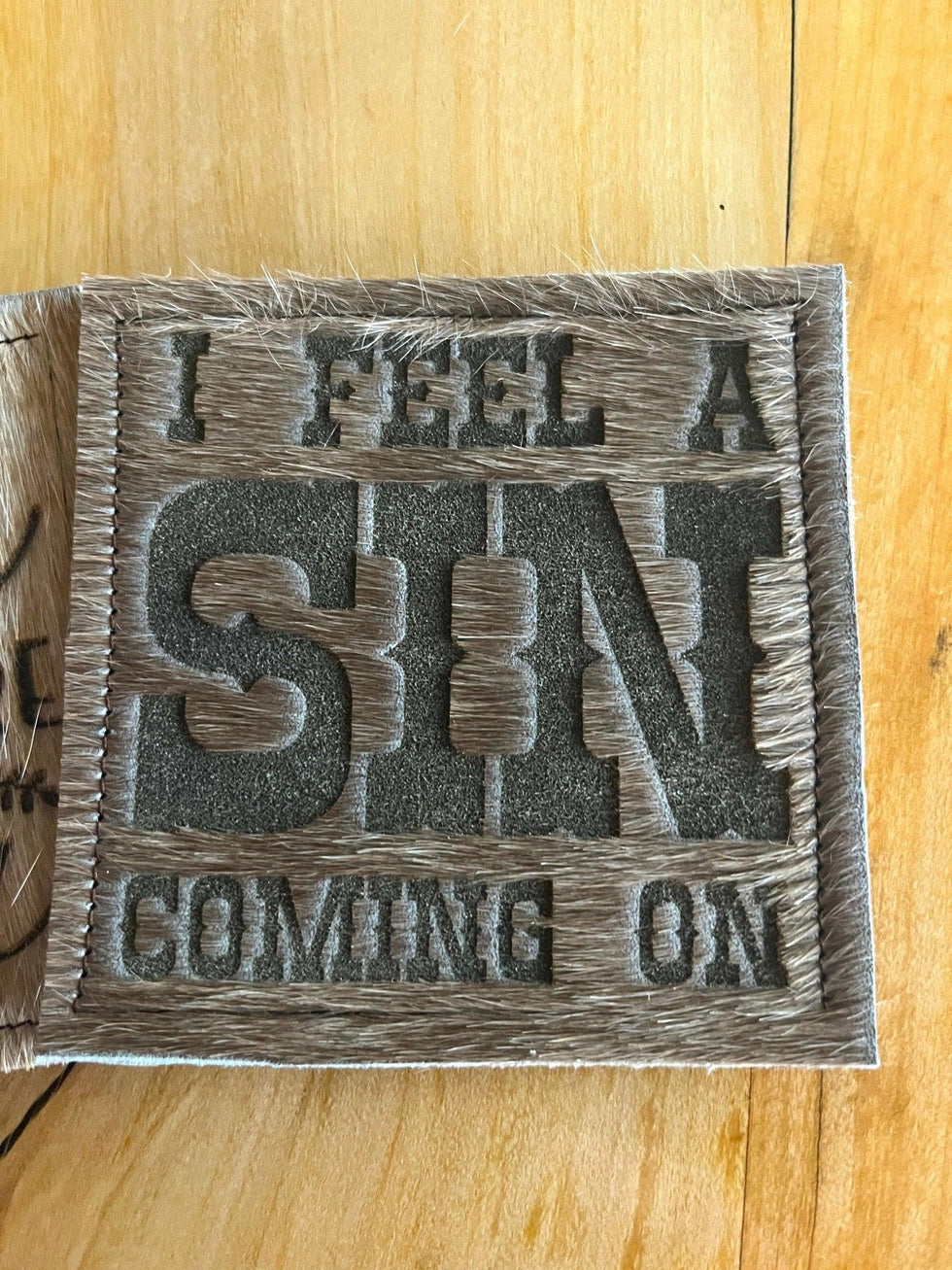 Custom Lasered Cowhide Coasters | Your Western Decor