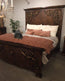 Spanish Hacienda Carved Bed | Rustic Bedroom Furniture – Your Western Decor