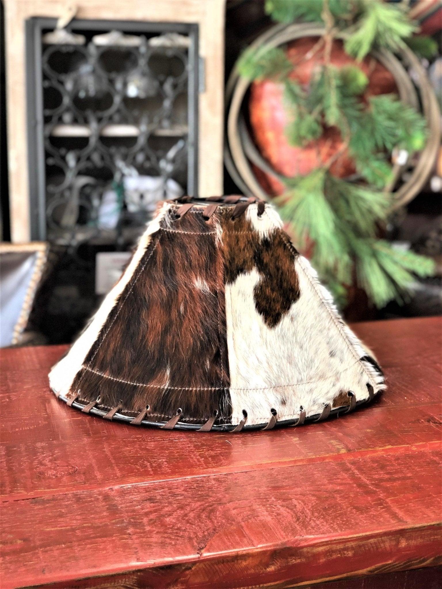 Handmade Tri Color Cowhide Lamp Shade for Western Home Decor – Your ...