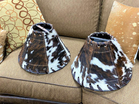 Western Leather Lampshades | Rustic Lamp Covers & Decor – Your Western ...