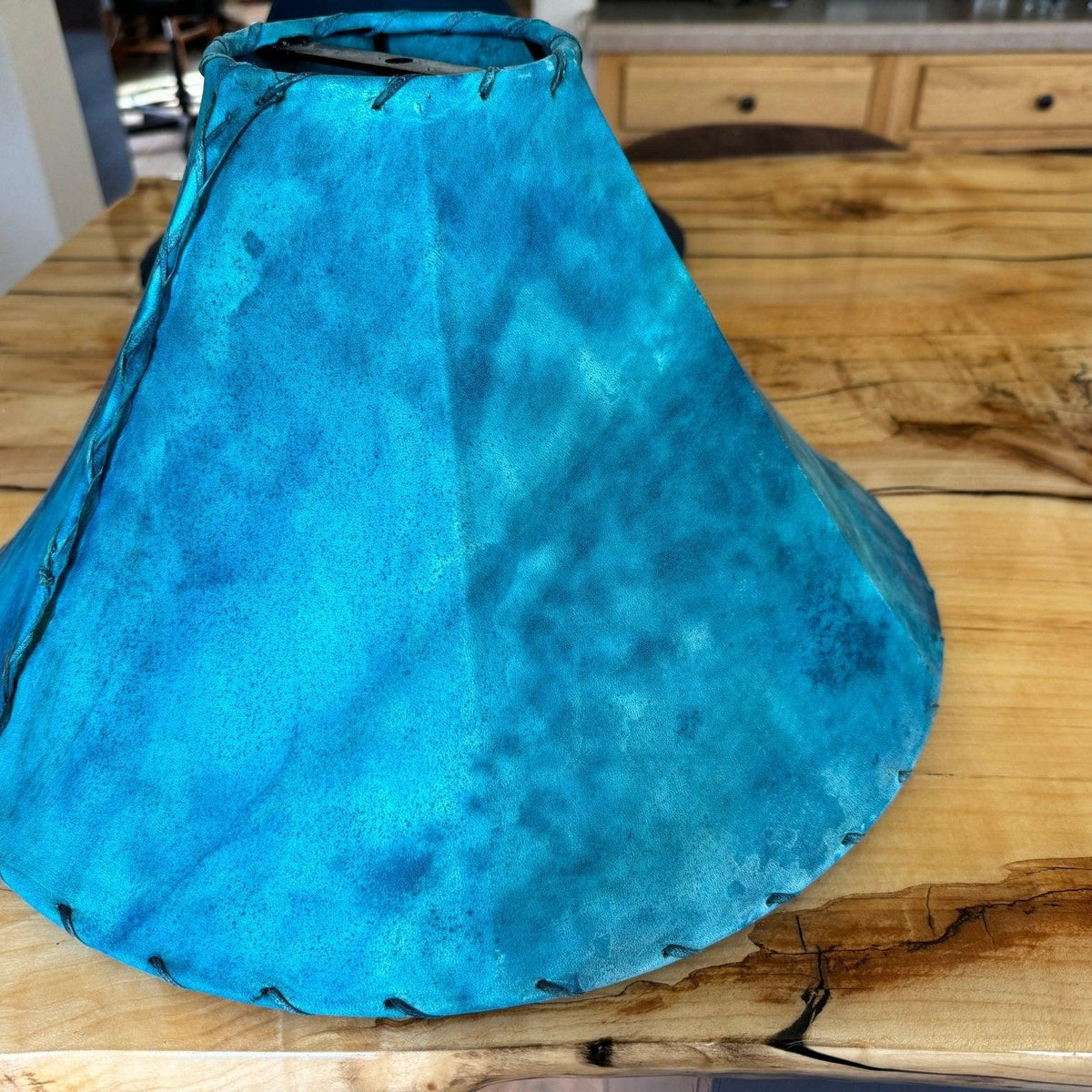 Turquoise Genuine Rawhide Lamp Shades | Your Western Decor