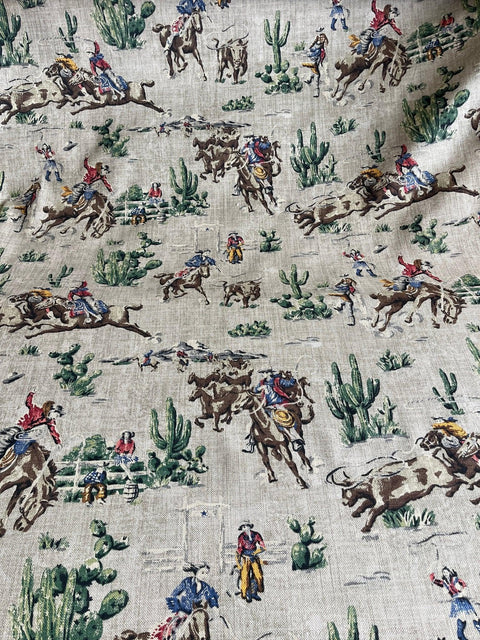 Cowboys Print Western Fabric | Your Western Decor