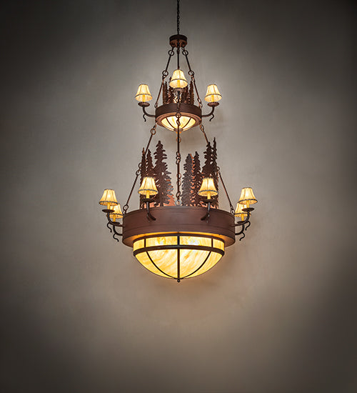 Wilbur Pines 2-Tier Lodge Chandelier | American Made Luxury Lighting ...