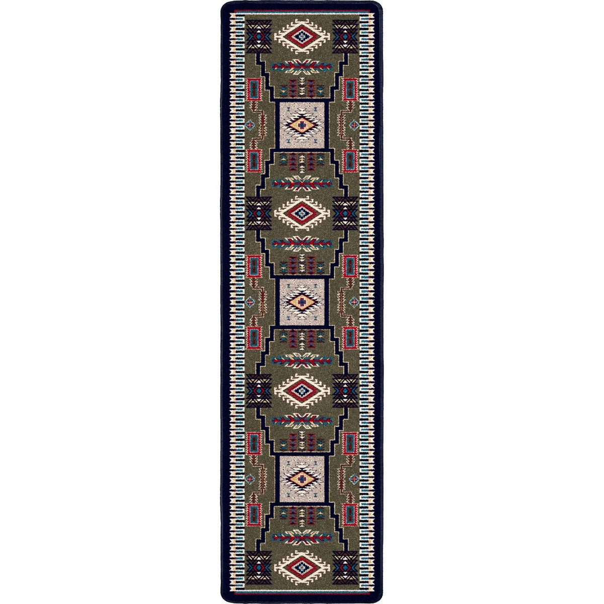 Wild Whiskey Floor Runner Green USA Made | Your Western Decor