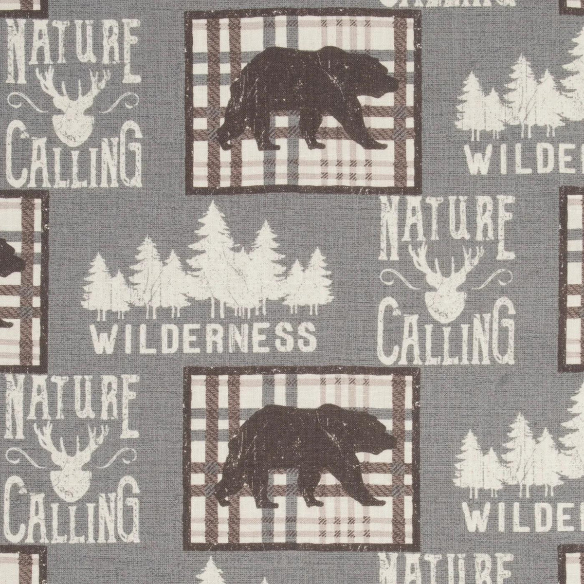 Wilderness Bear Fabric | Lodge Style Fabrics | Your Western Decor