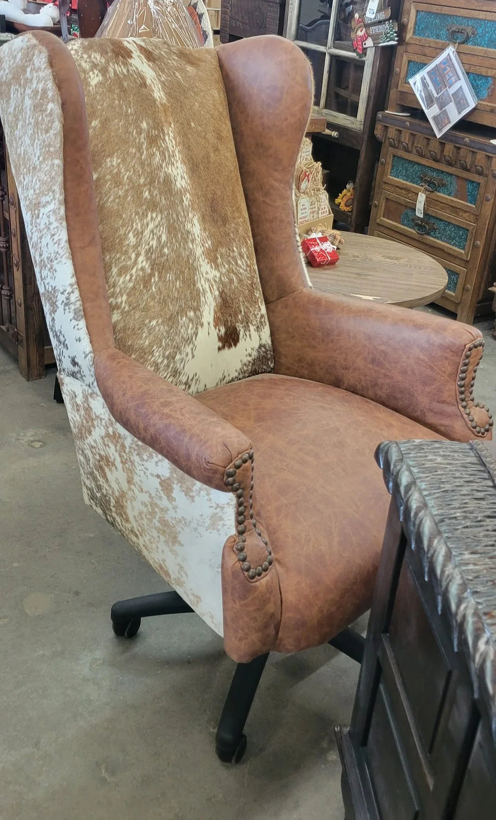 Custom Wingback Western Desk Chair | Your Western Decor