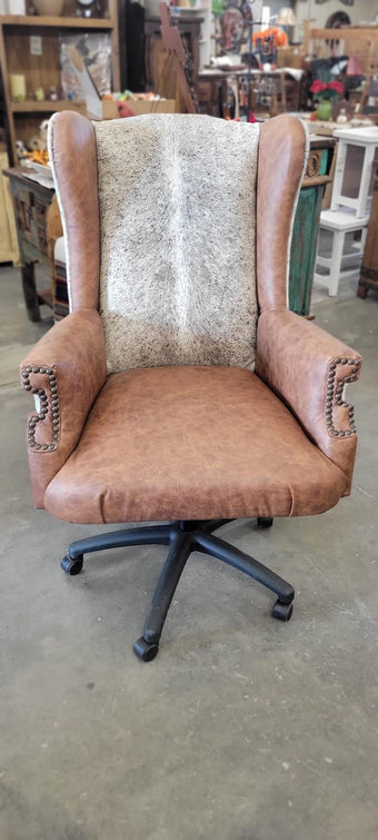Custom Wingback Western Desk Chair | Your Western Decor