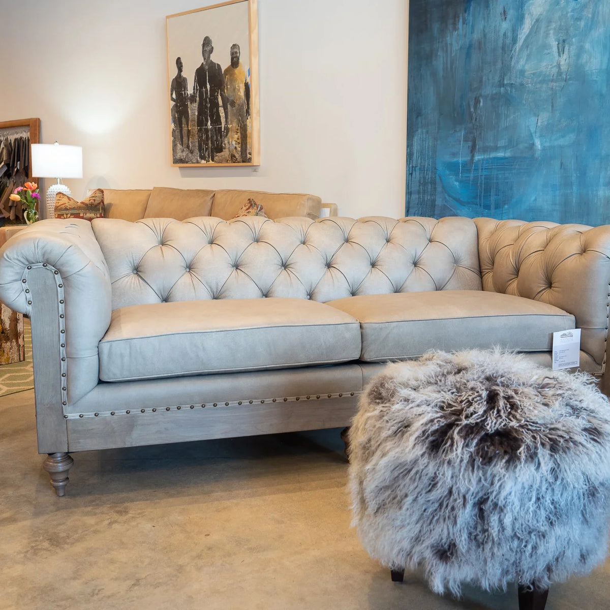 Yellowstone Chesterfield Leather Sofa | Your Western Decor