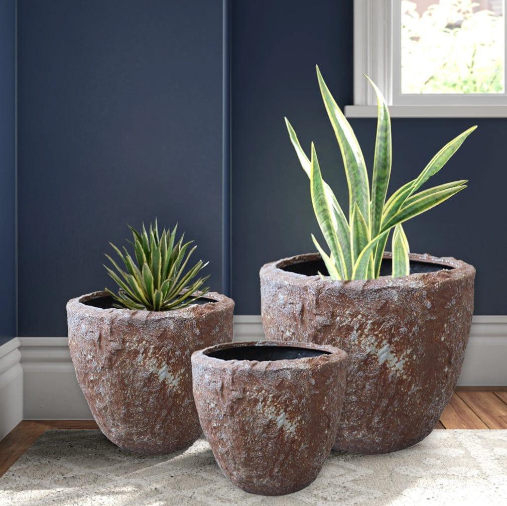 Rocky Mountain Planter Set | Sandstone Pots | Your Western Decor