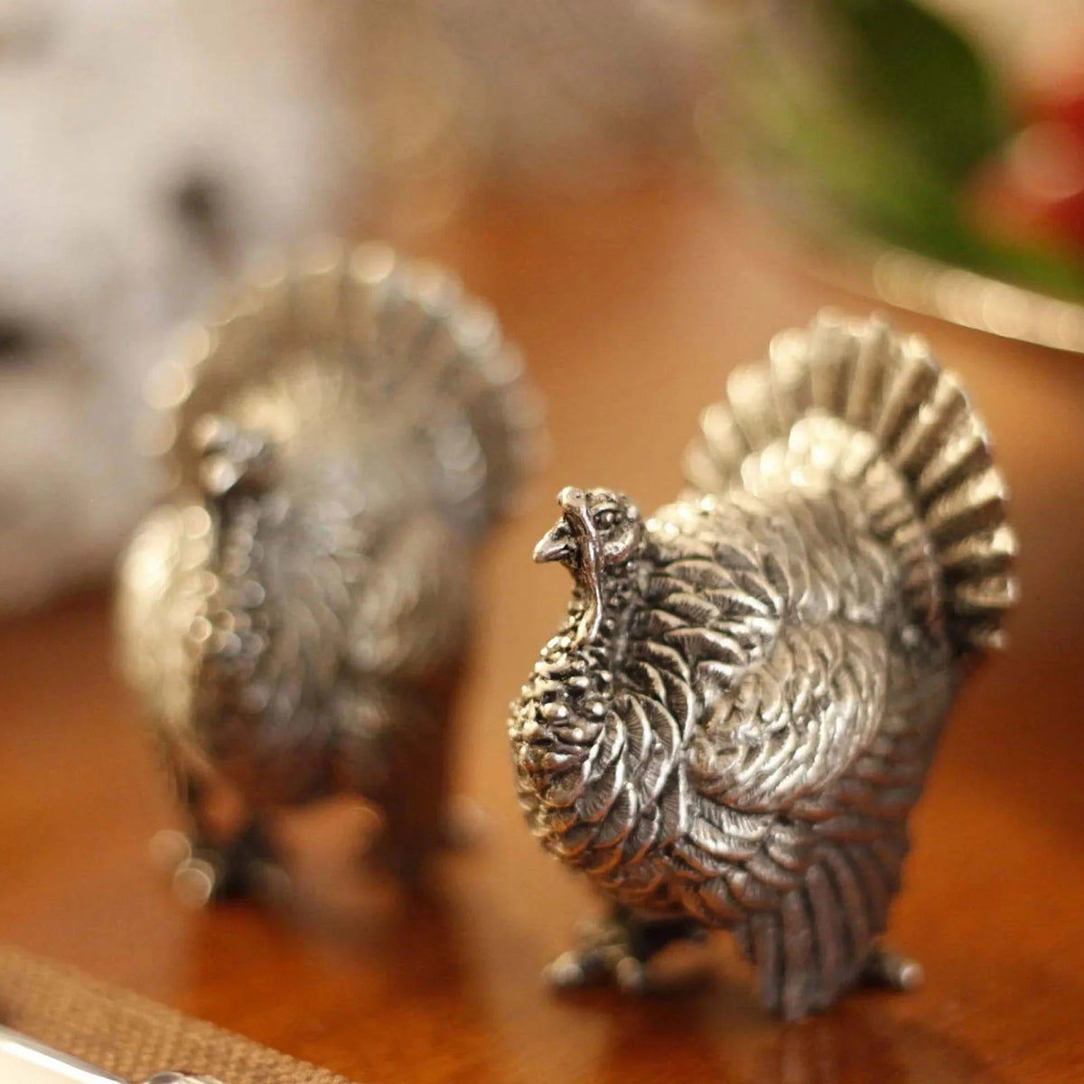 Pewter Thanksgiving Turkey Salt & Pepper Shakers – Your Western Decor