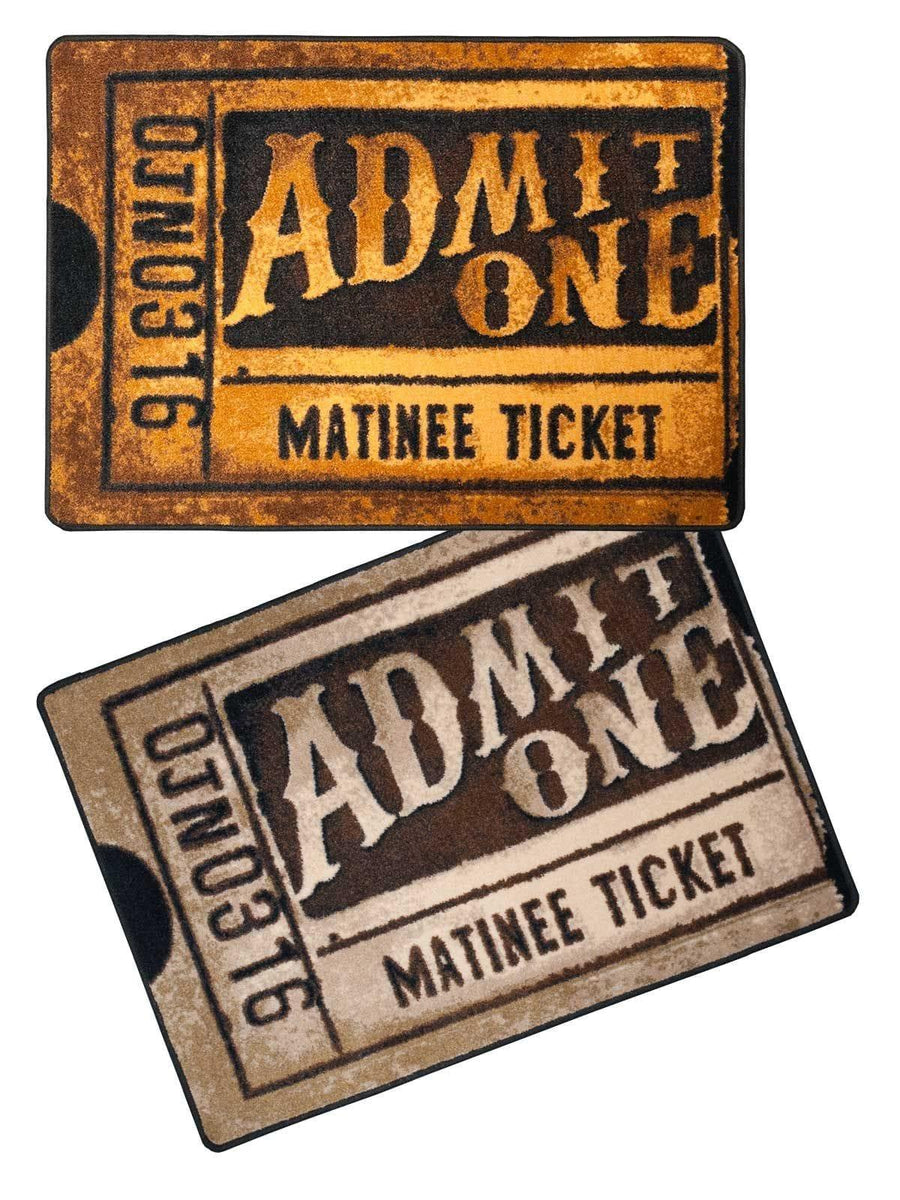 Theater Admit One Accent Rugs | Your Western Decor Accent Rugs