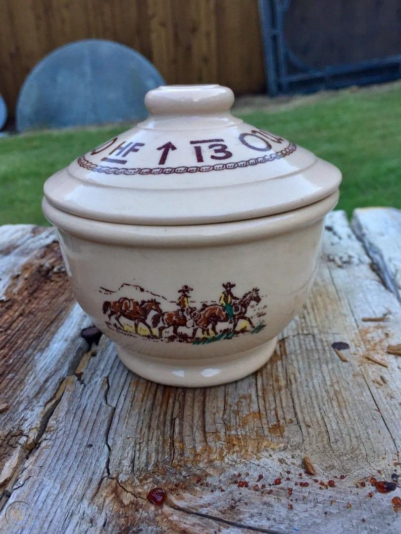 At The Ranch Cowboys & Brands China Sugar Pot | Your Western Decor