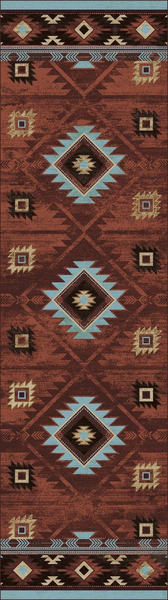 Aztec Whiskey River Rugs in Turquoise | Rugs | Your Western Decor