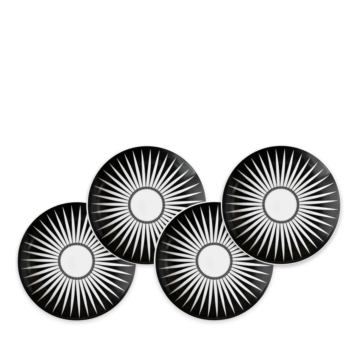 Black Burst Porcelain Canapés Set | Black and White Dinnerware – Your ...
