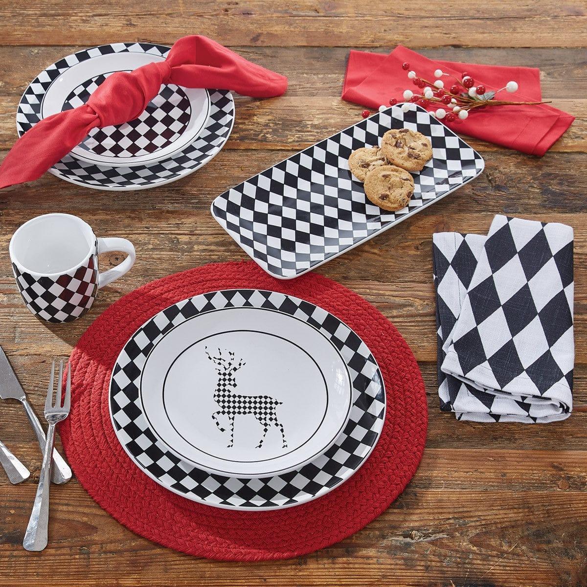 Maxwell Black Check Tableware | Dinnerware | Your Western Decor