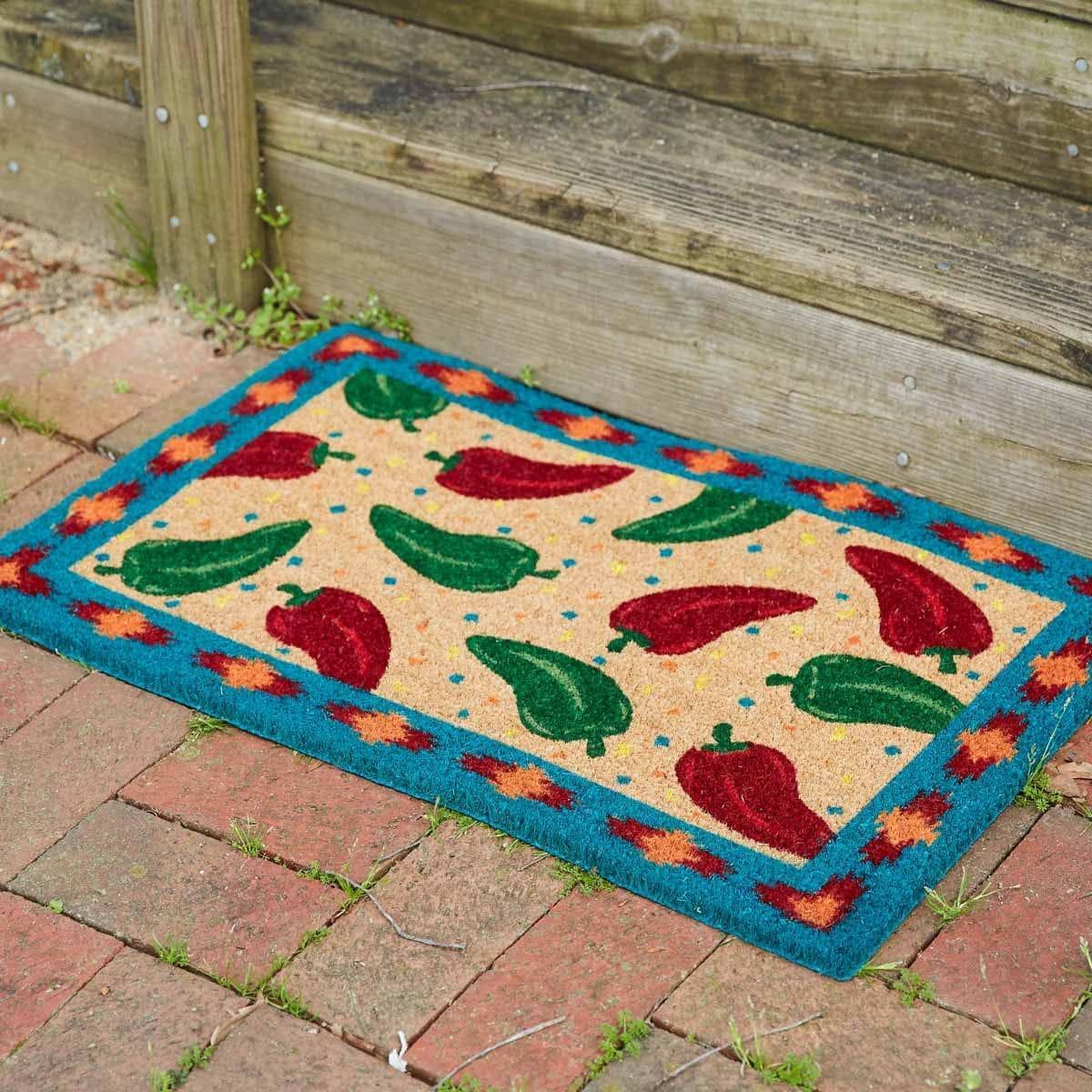 Chili Peppers Accent Rug | Southwestern Doormats – Your Western Decor