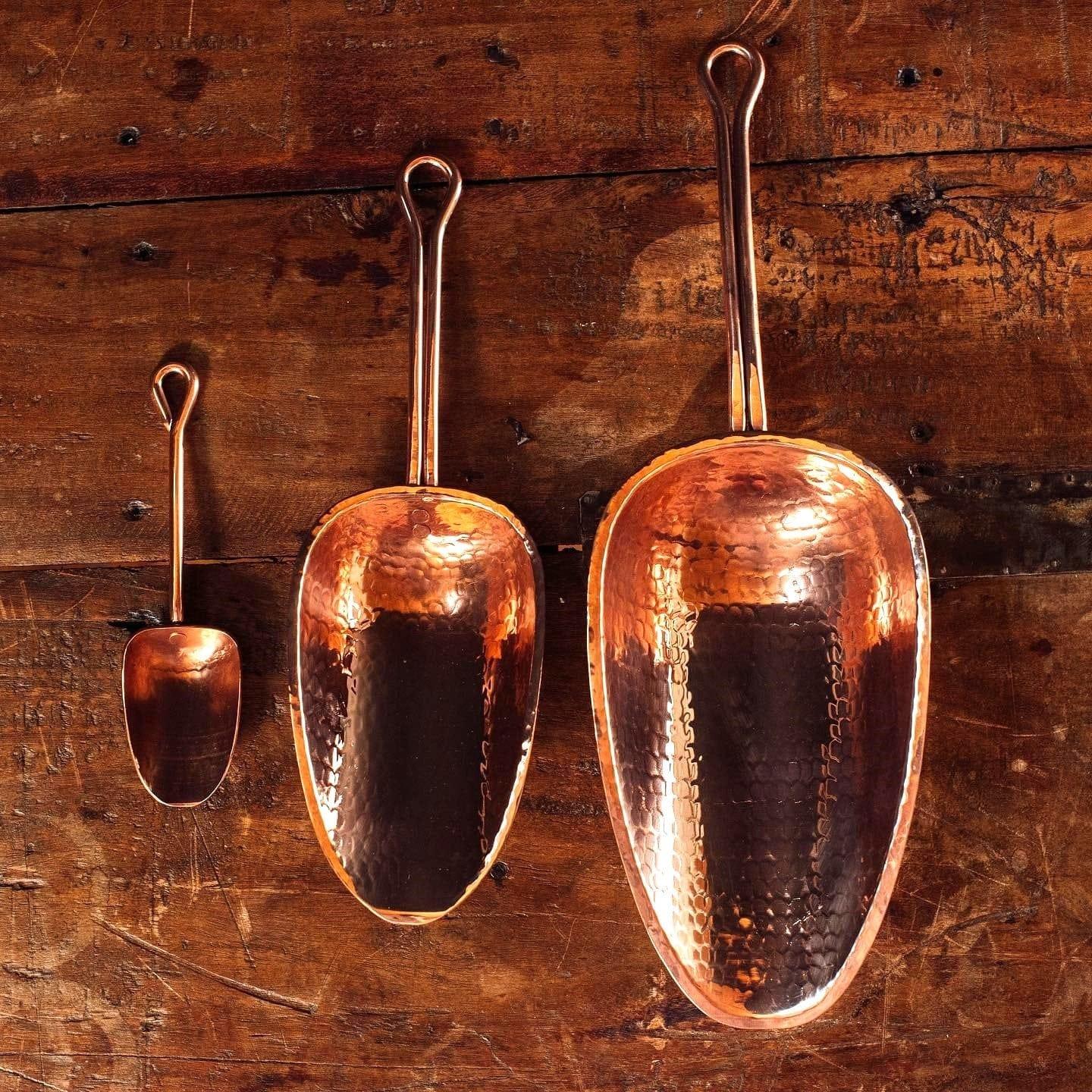 Hammered Copper Scoop | Copper Utensils | Your Western Decor
