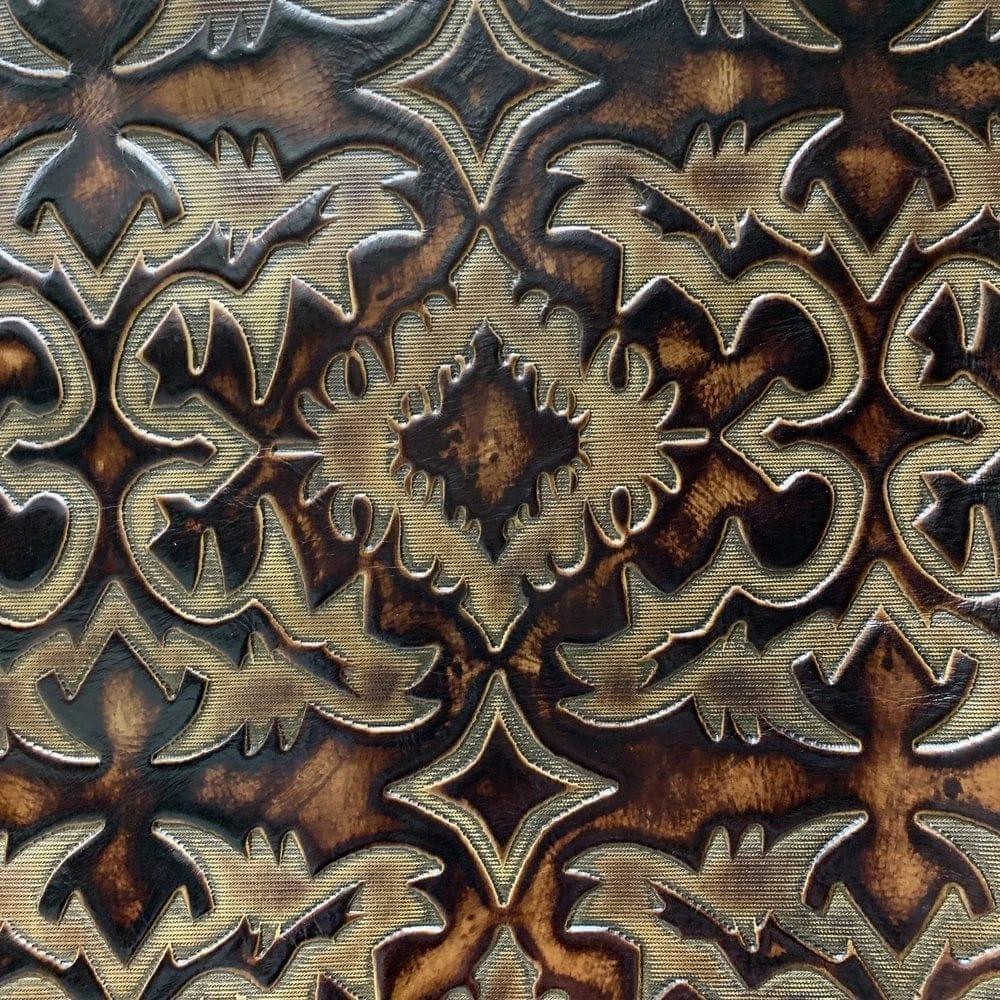 Laredo Brown Embossed Leather | Your Western Decor