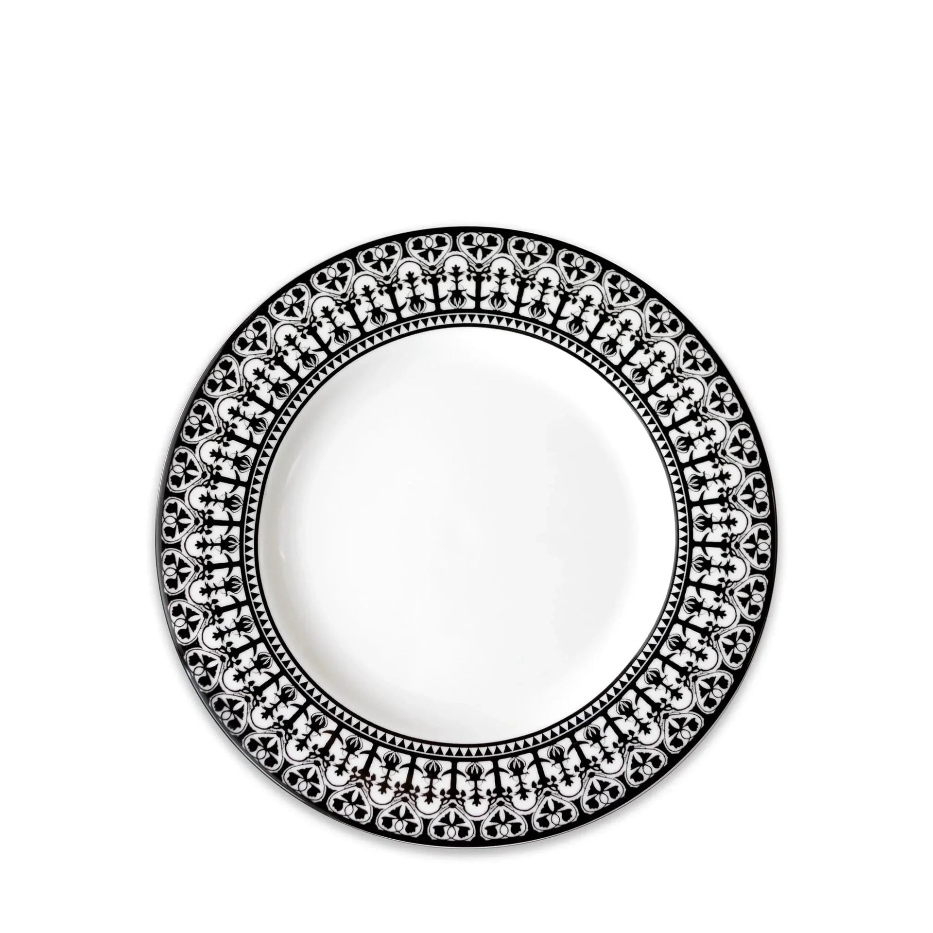 Matriarch Black & White Porcelain Salad Plate | Your Western Decor