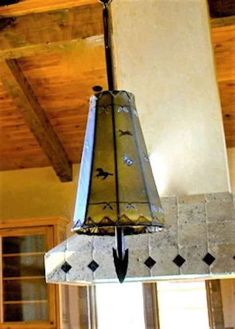Native American Painted Rawhide Lighting | Western Lighting – Your ...