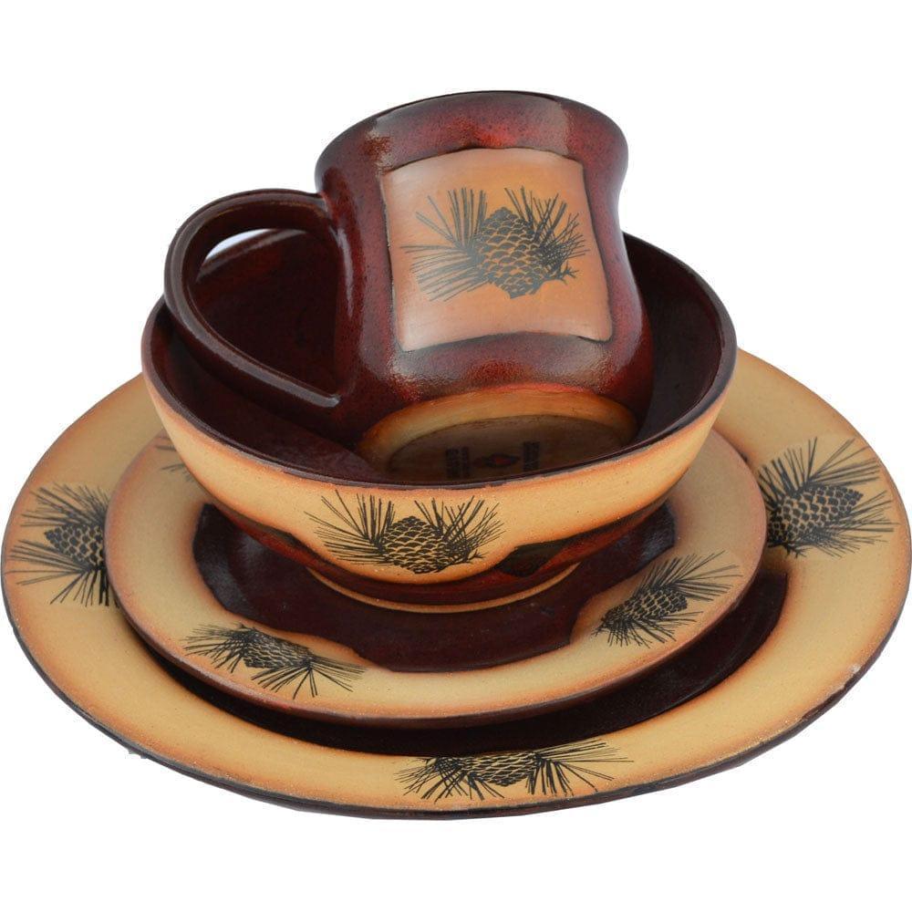 Pinecone Lodge Dinnerware USA Made | Your Western Decor