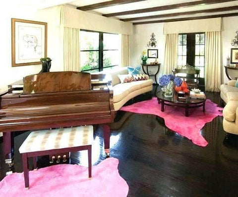 Dyed Pink Cowhide Rug | Pink Rugs | Your Western Decor & Design