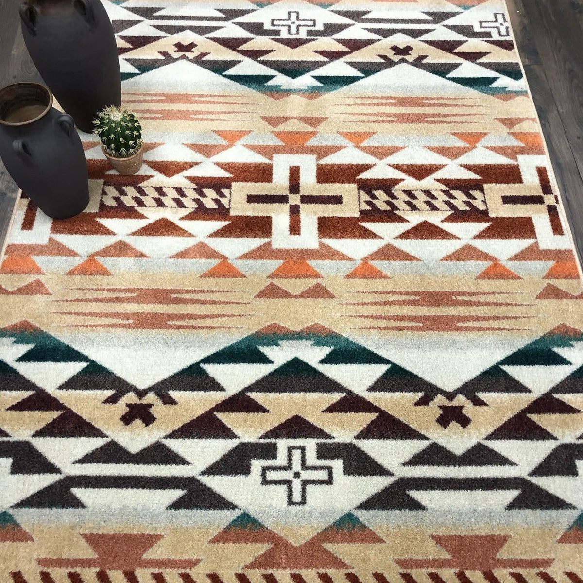 Rustic Cross Southwest Rugs Several Colors | Your Western Decor