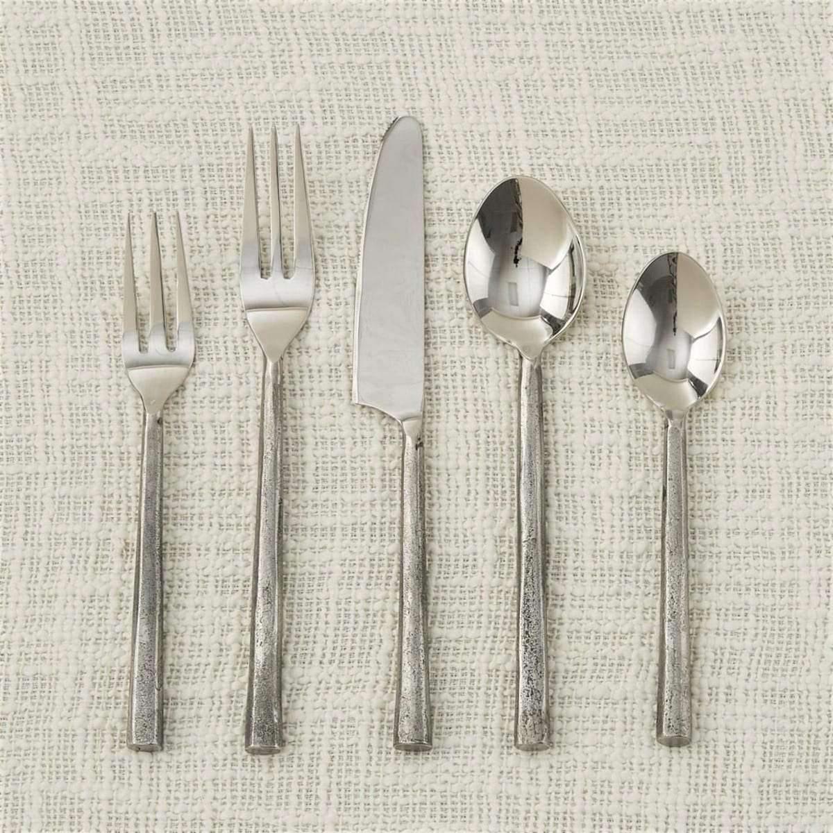 Rustic Silver Flatware Set | Silverware | Your Western Decor