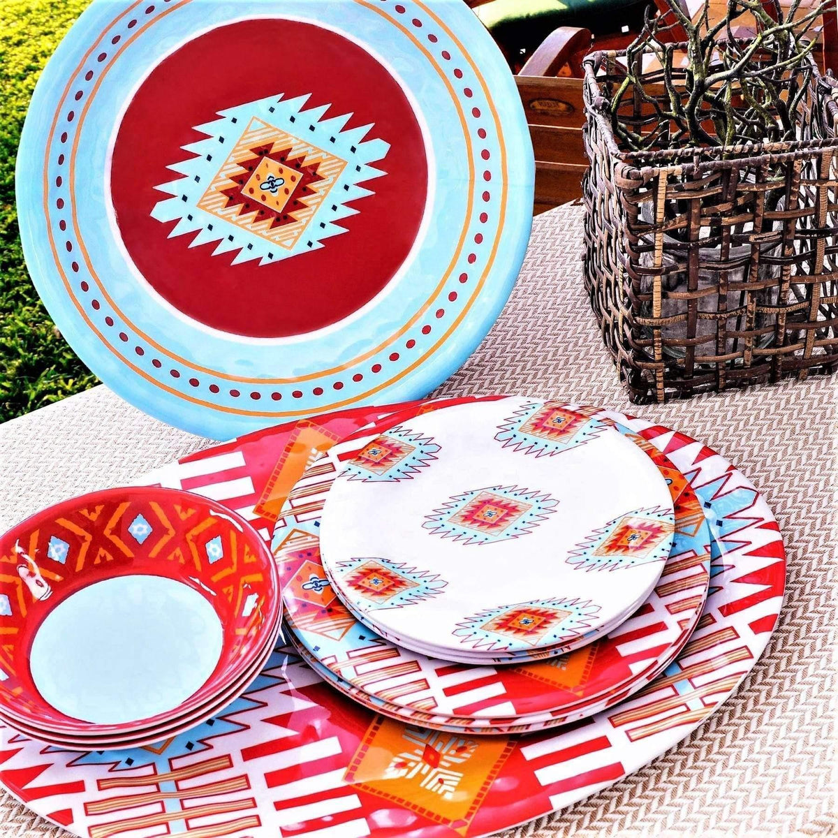 Southwestern Melamine Dish Set | Dinnerware | Your Western Decor