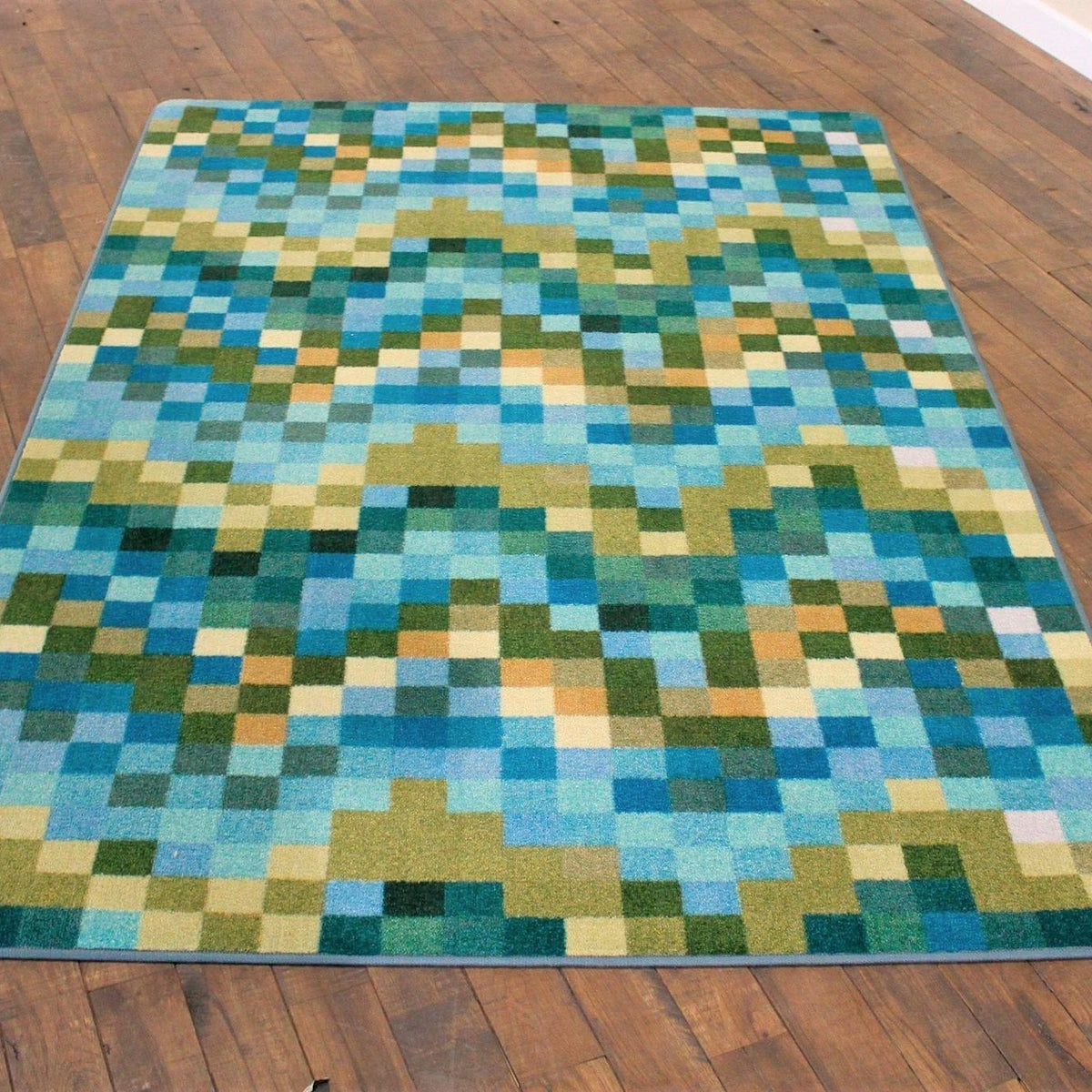 Spa Tiles Aqua Blue Rugs | Coastal Area Rugs & Runners – Your Western Decor