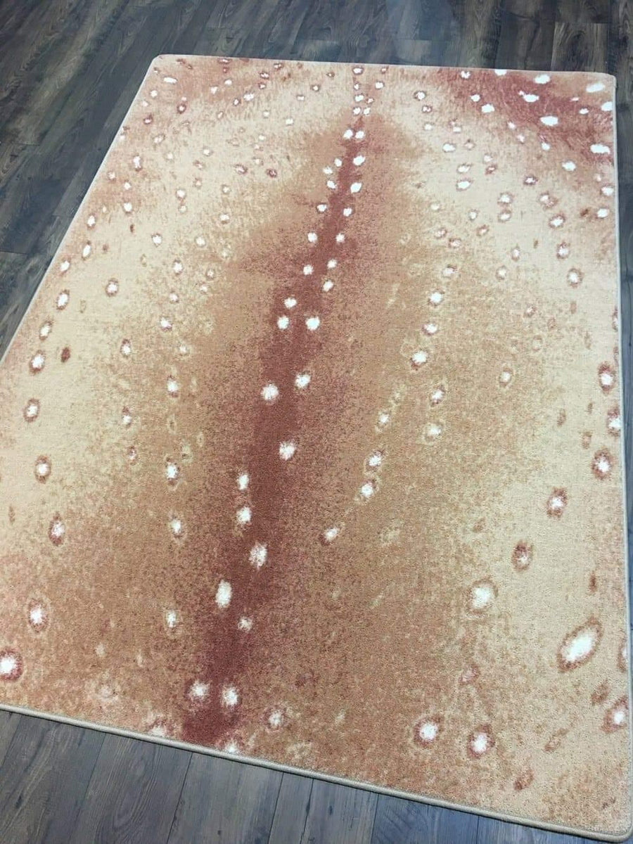 Blush Spotted Axis Area Rug | Animal Print Rug | Your Western Decor