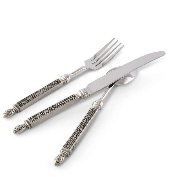 Tooled Pewter Handled Flatware | Your Western Decor