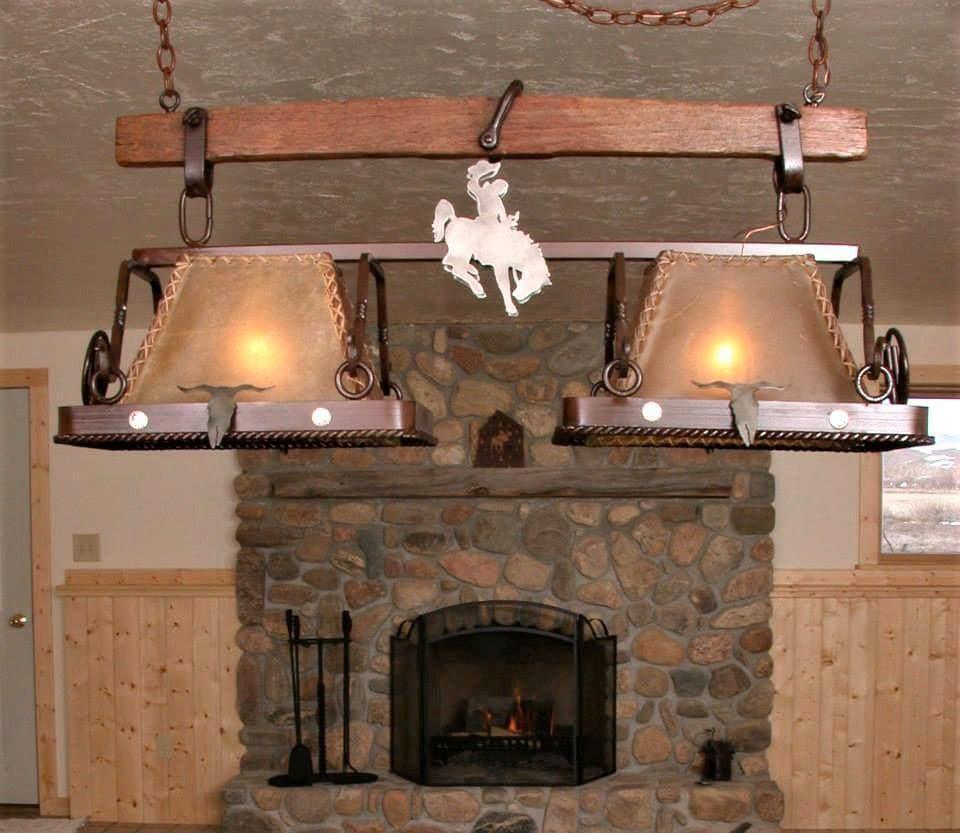 Wyoming Bronc Western Island Light | Rawhide Ranch Lighting – Your ...
